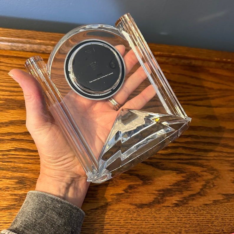 Lenox Ovations Full Lead Crystal Clock - Battery Operated - Etsy