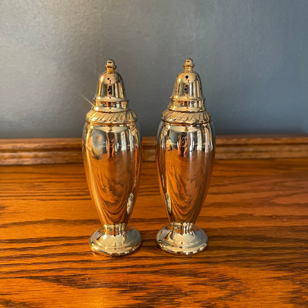 Oneida Fiesta Silver Salt and Pepper Shakers - Etsy