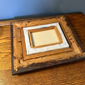 Vintage Oil on Canvas in Wood Frame - T Carson Signed - Bridge Scene - Etsy