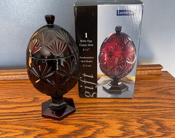 Red Candy Dish - Etsy