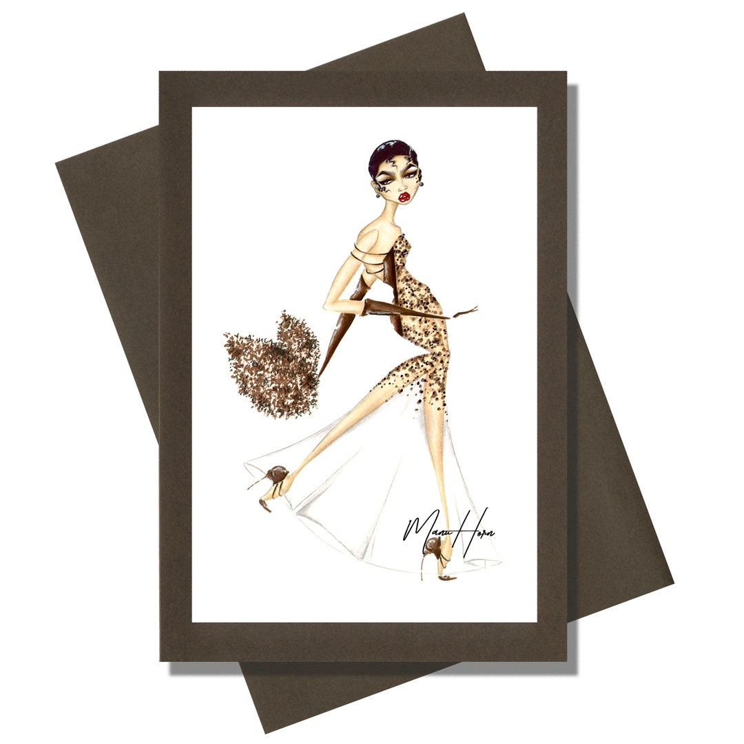 Greeting Cards Fashion Greeting Cards Handmade Greeting - Etsy