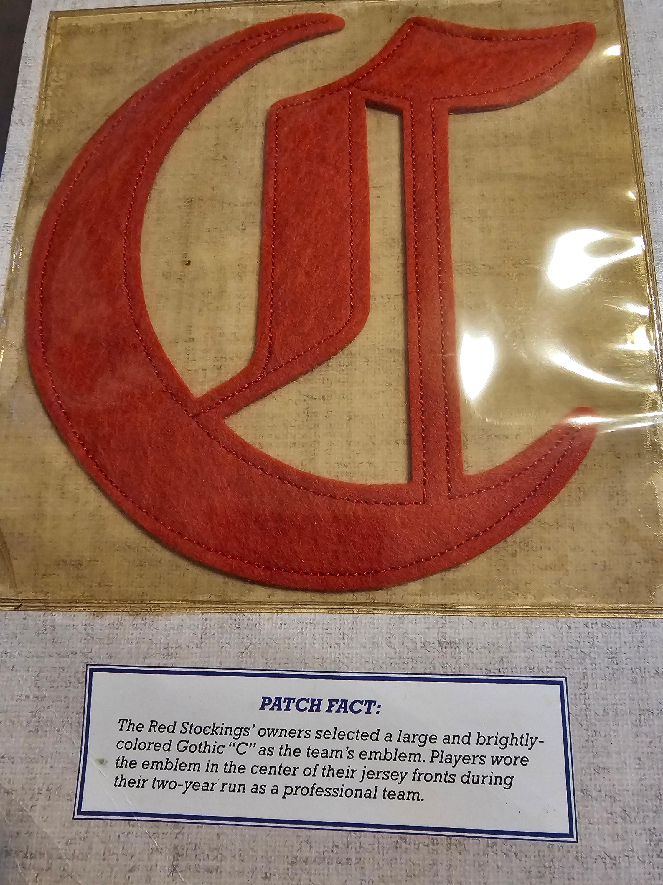 1869 Cincinnati Red Stockings Patch, Cooperstown Coll. - Etsy