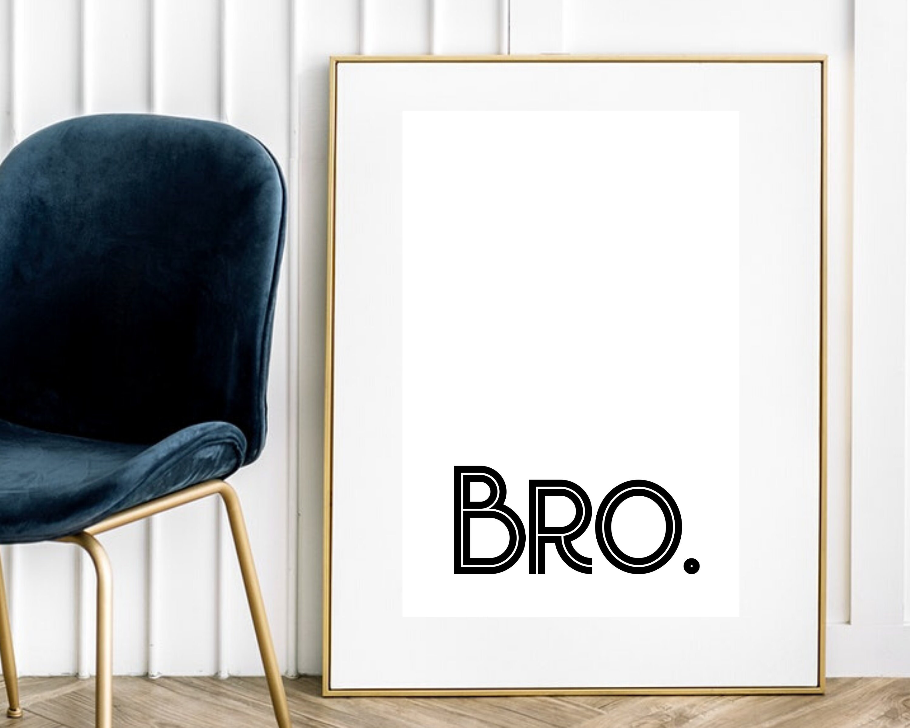 Bro Print Digital Download Typography Print Poster for Home - Etsy