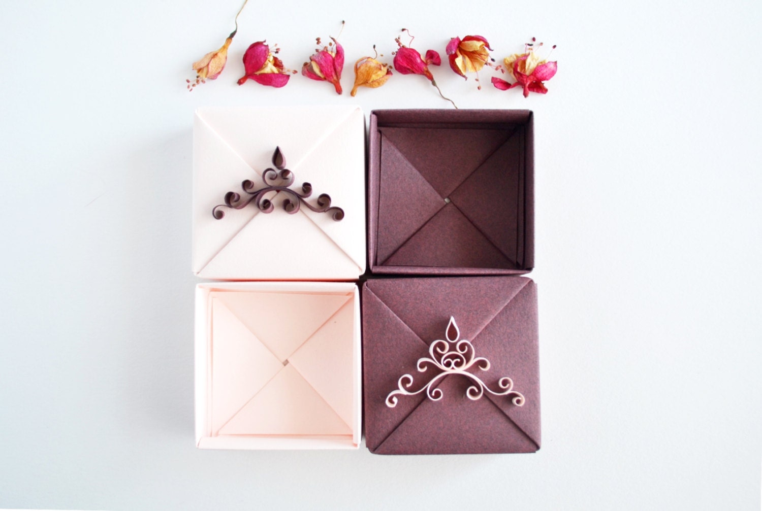 Unique Jewelry Gift Boxes SET of TWO Origami Gift Boxes - Etsy