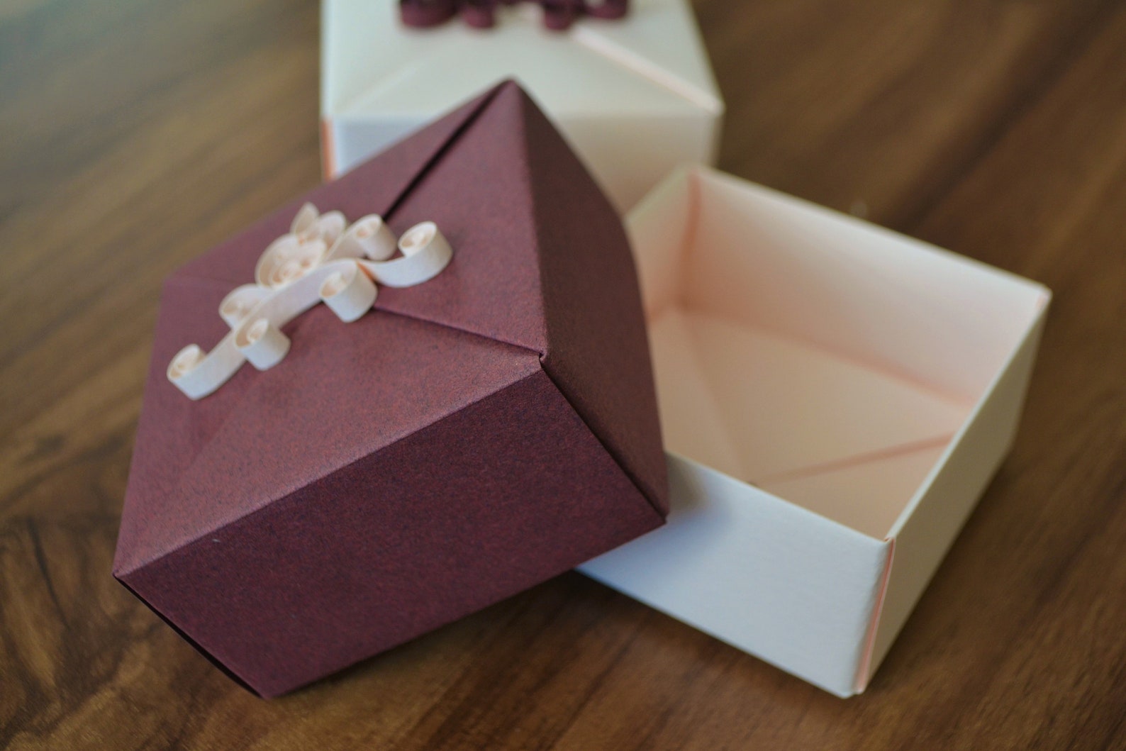 Unique Jewelry Gift Boxes SET of TWO Origami Gift Boxes - Etsy