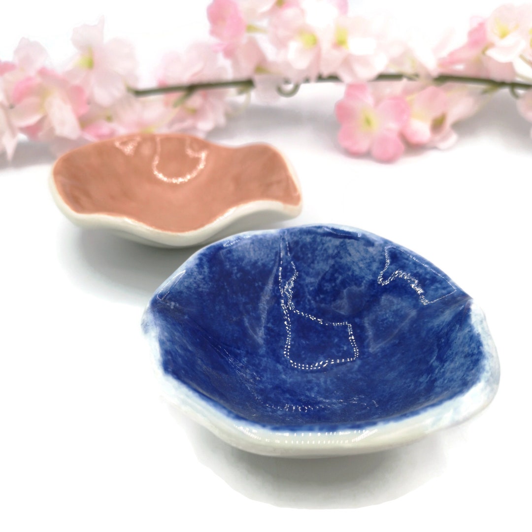 Set of 2 Trinket Tray, Clay Trinket Dish, Best Friend Gifts for Her ...