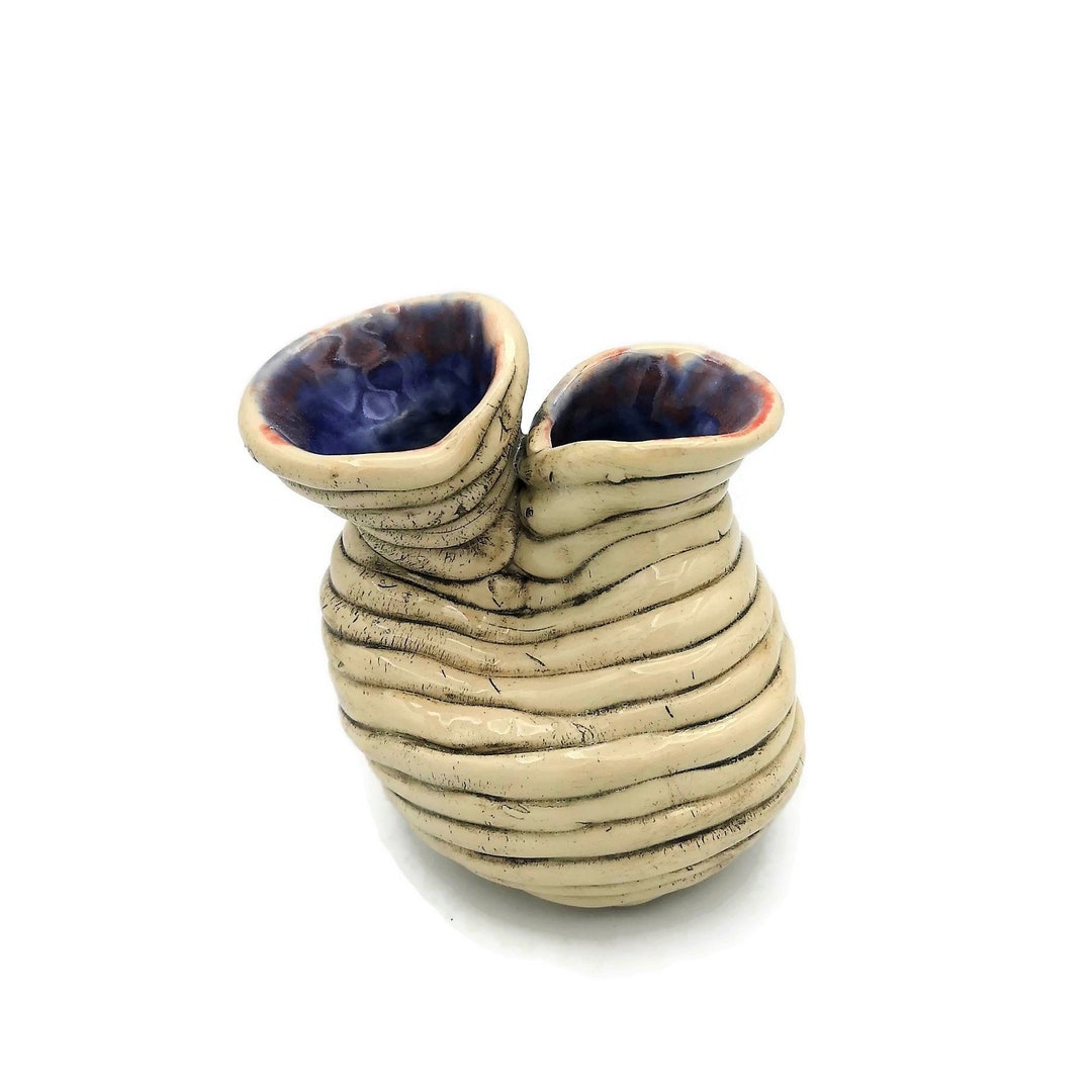 Irregular Ceramic Pottery Vase | Handmade Abstract Vessel Gift - Etsy