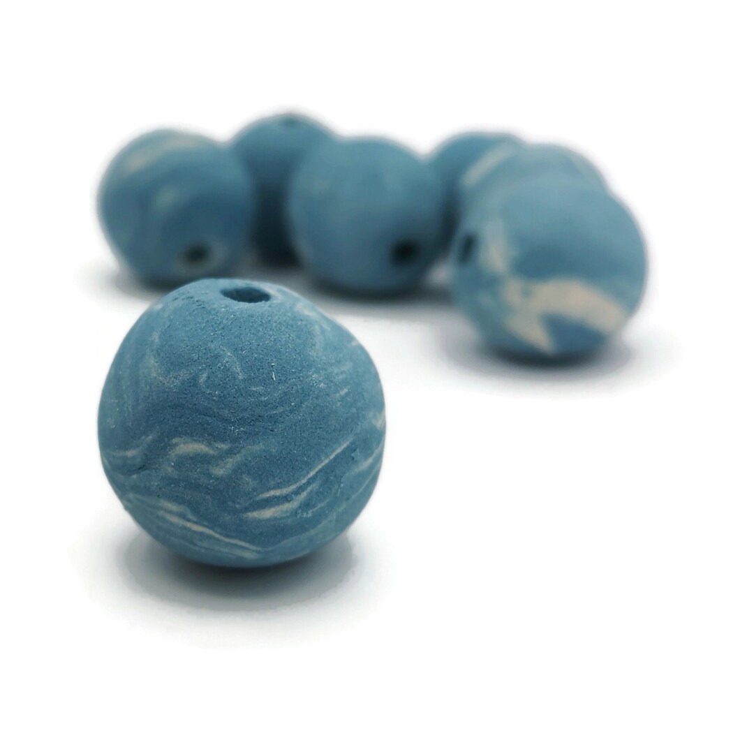 Handmade Extra Large Ceramic Bead – Big Hole Artisan Clay Bead for ...