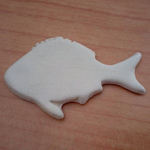 Handmade Ceramic Bisque Fish Plaque Ready to Paint Unpainted - Etsy