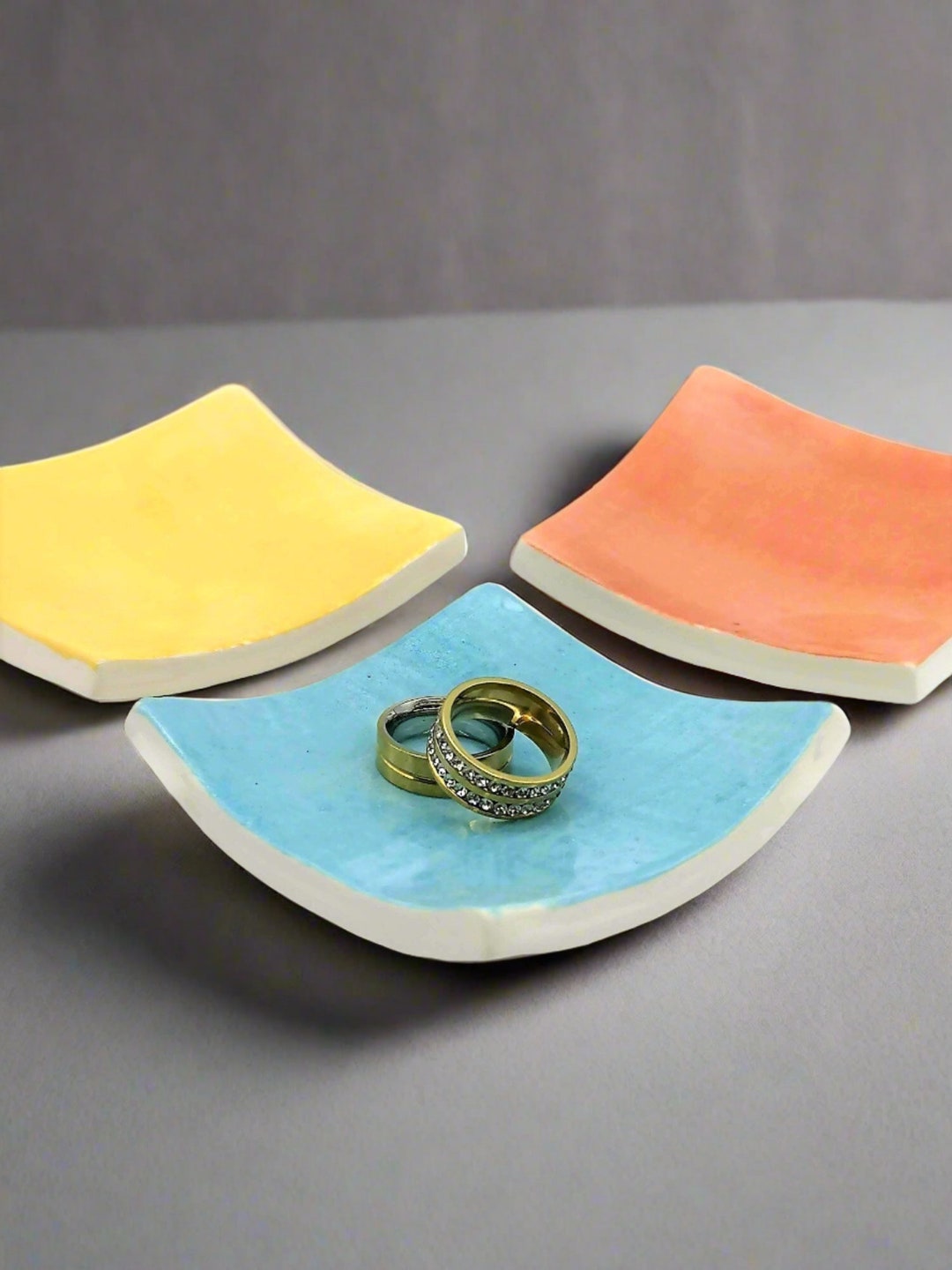 Handmade Square Ceramic Bowls – Teabag Holder, Spoon Rest, Candle Dish ...