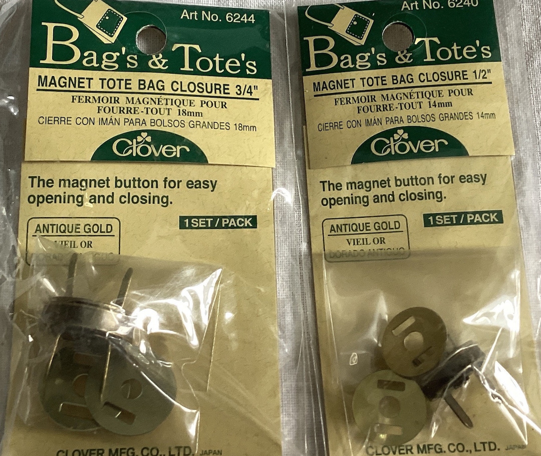2 Clover “bags & Totes” Magnet Tote Closures - Etsy