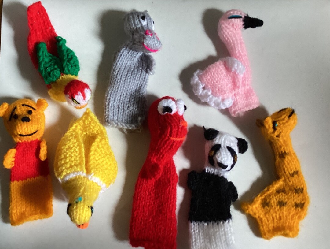 8 Assorted Finger Puppets - Etsy