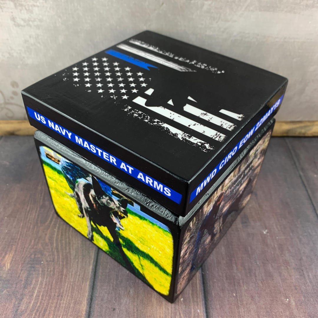 Police Officer K-9 Keepsake Box Wooden Box - Etsy