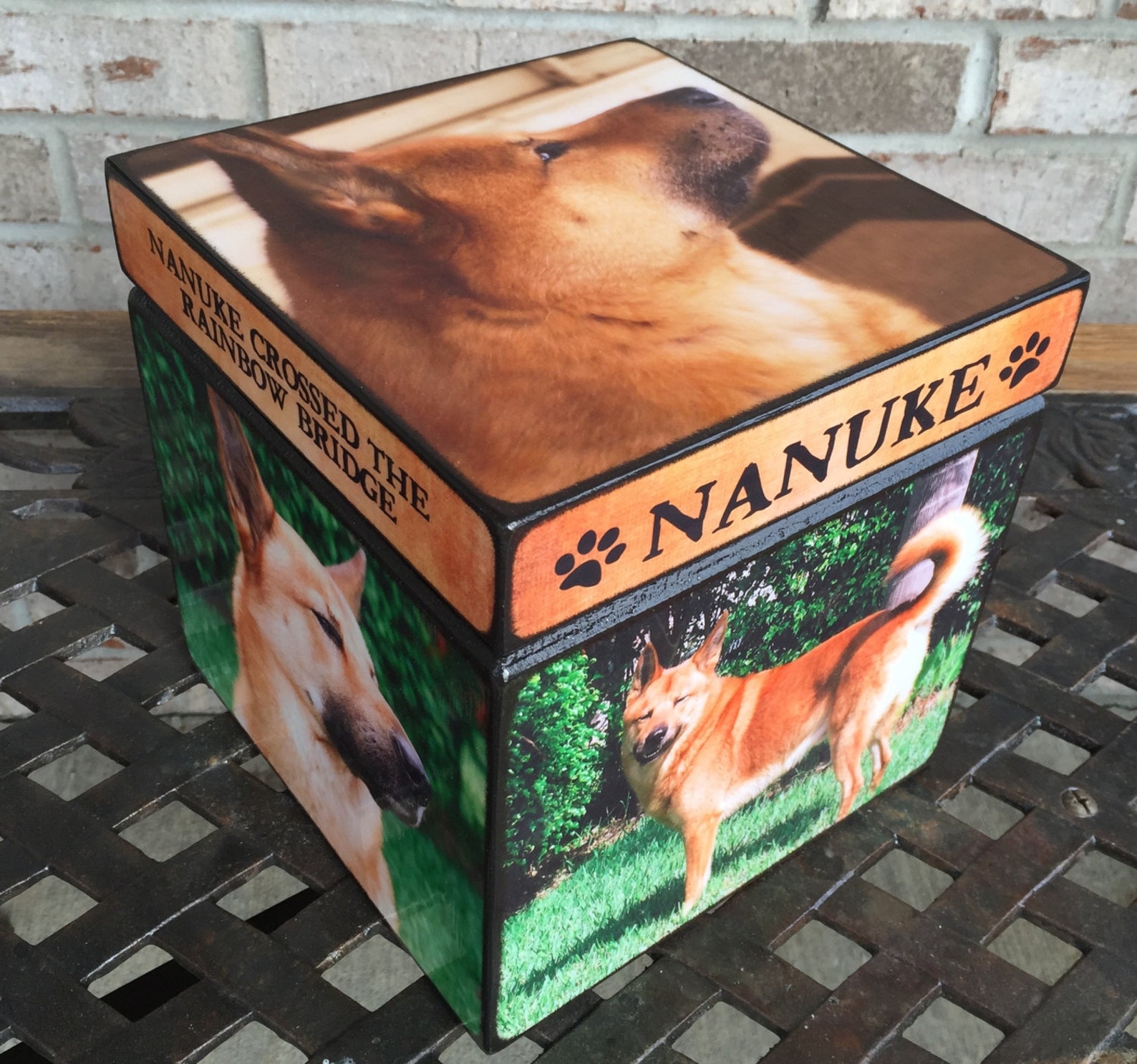 Dog Urn for Ashes Personalized Pet Urn With Pictures Custom - Etsy