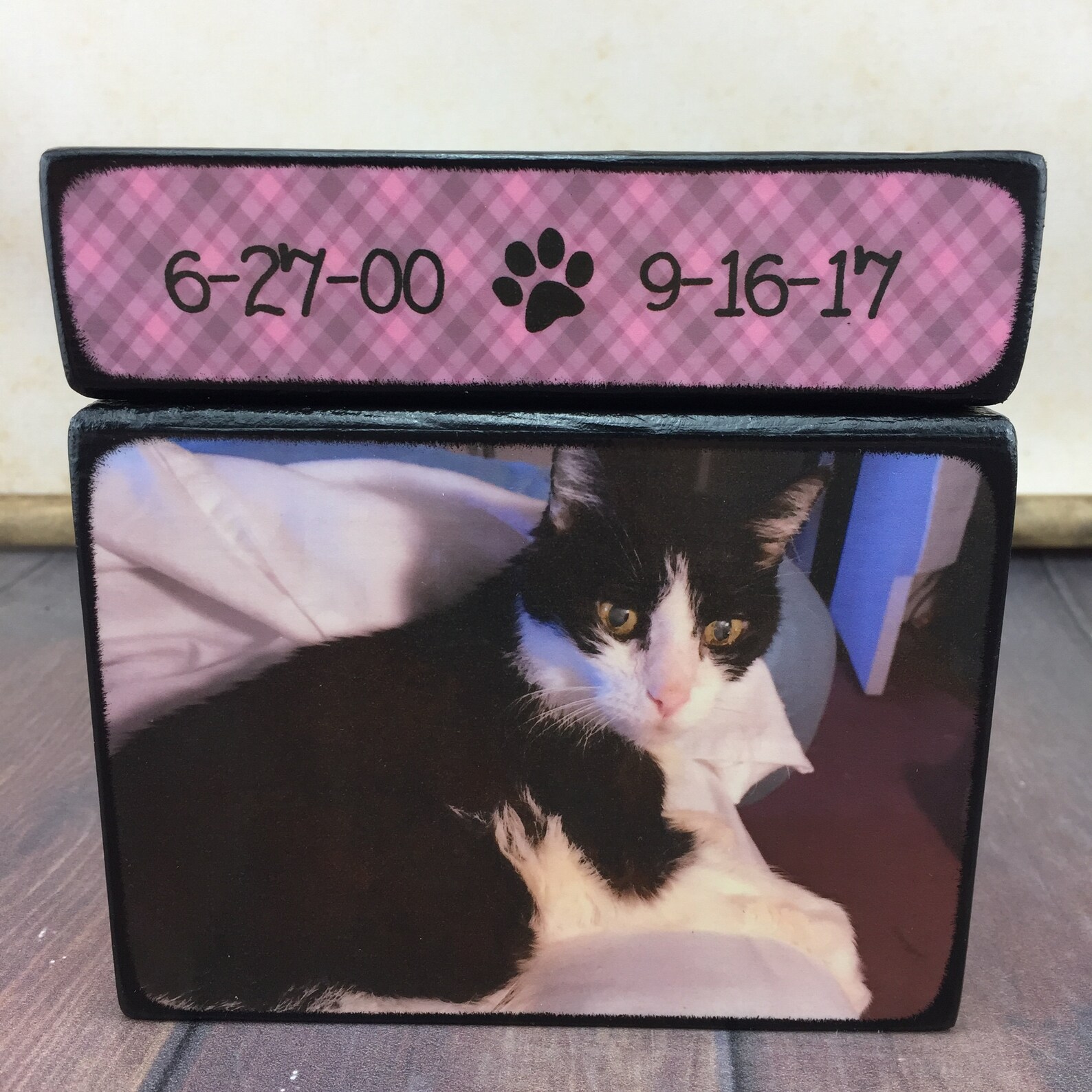 Cat Urn Pet Urn for cats Cat urn with picture Cat Urn for | Etsy