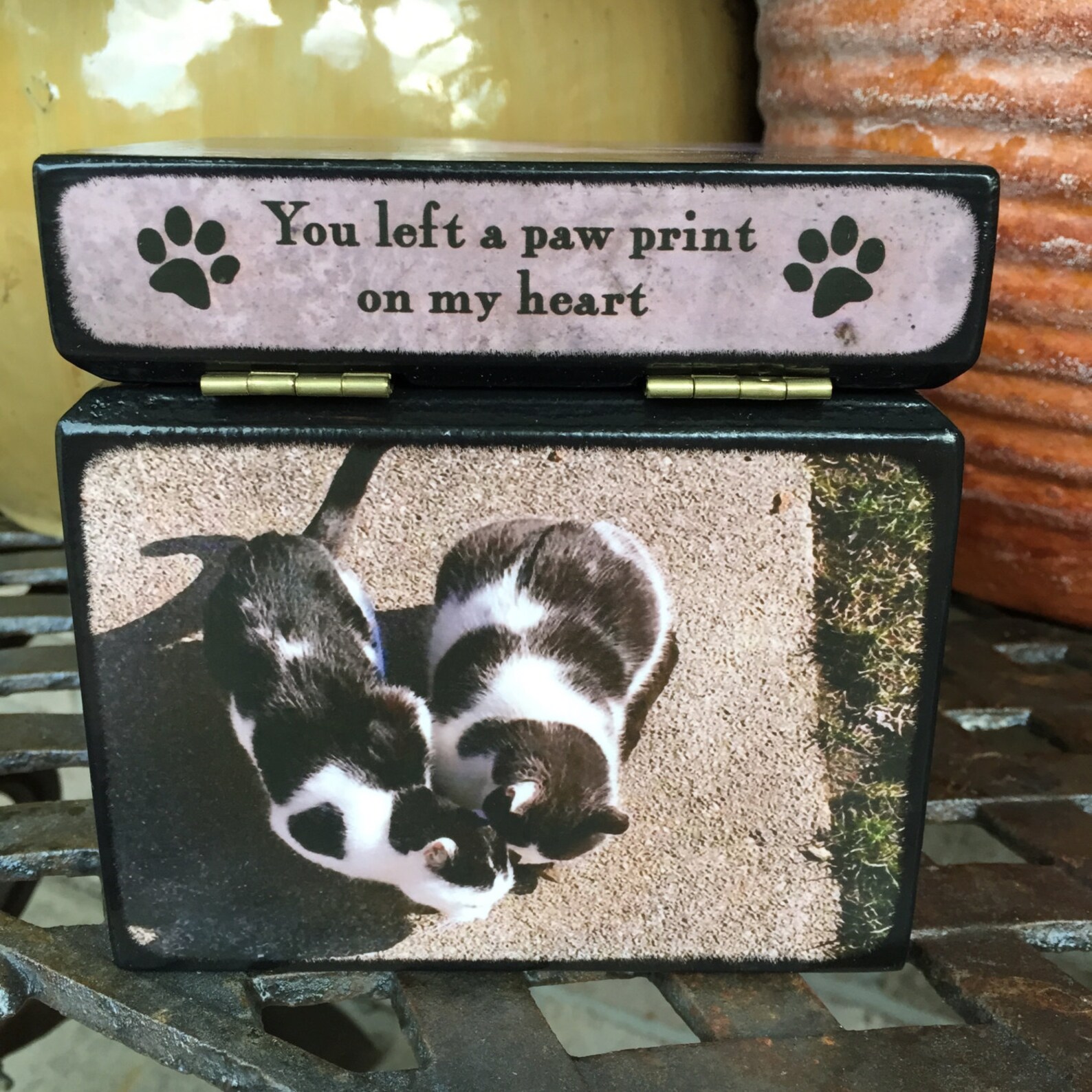 Cat Urn for Ashes Custom Pet Urn Cat Urn With Pictures | Etsy