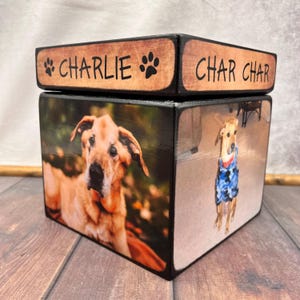 Pet Keepsake Box, Personalized Wood Keepsake Chest With Photo's, Dog ...