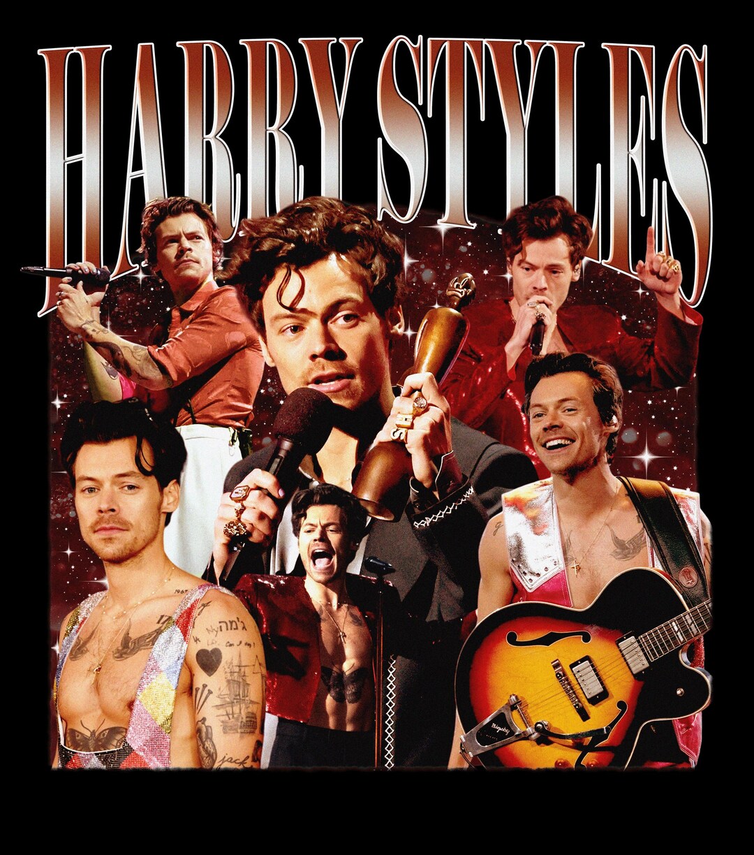 Harry Styles Tshirt PNG Design, Bootleg Tee, Instant Download and Ready ...