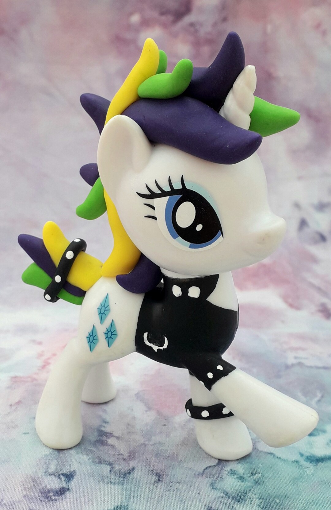 Rarity Custom My Little Pony Edgy Punk Style Showaccurate Hairstyle ...