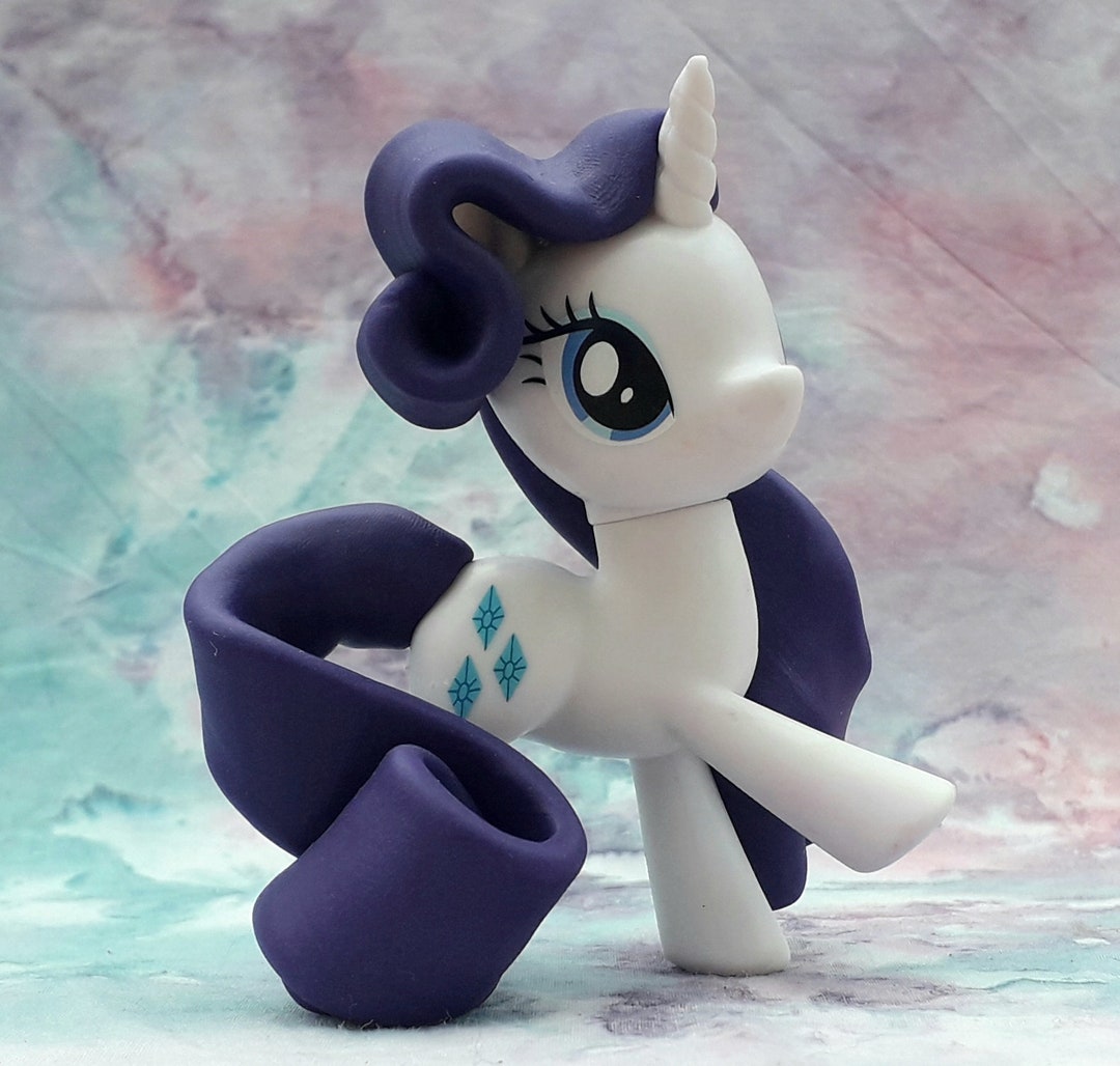Rarity My Little Pony Custom Art Figurine for Collector Brony Gift ...