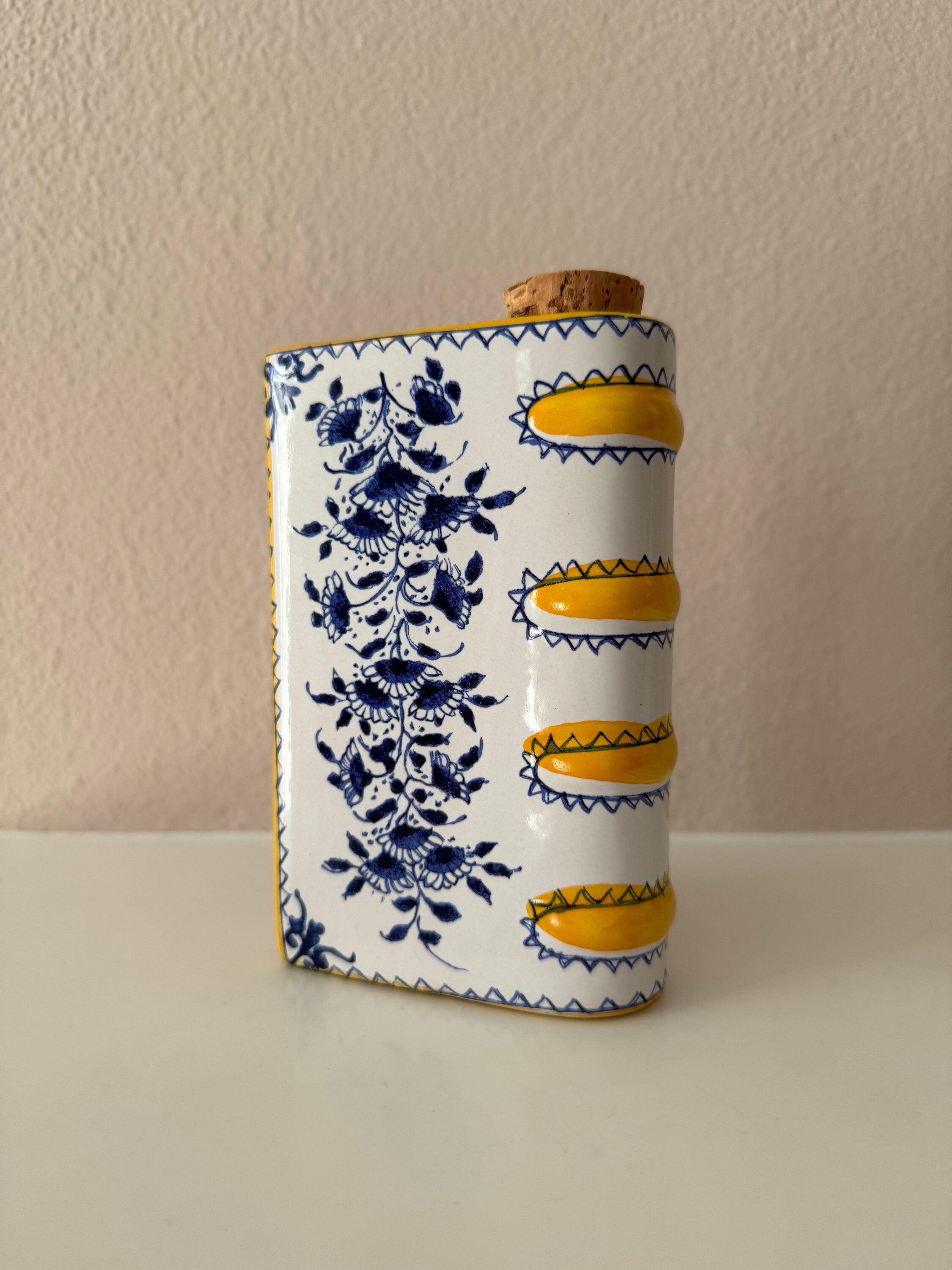 Vintage Ceramic Book Shaped Flask Decanter or Vase Gift is Small ...
