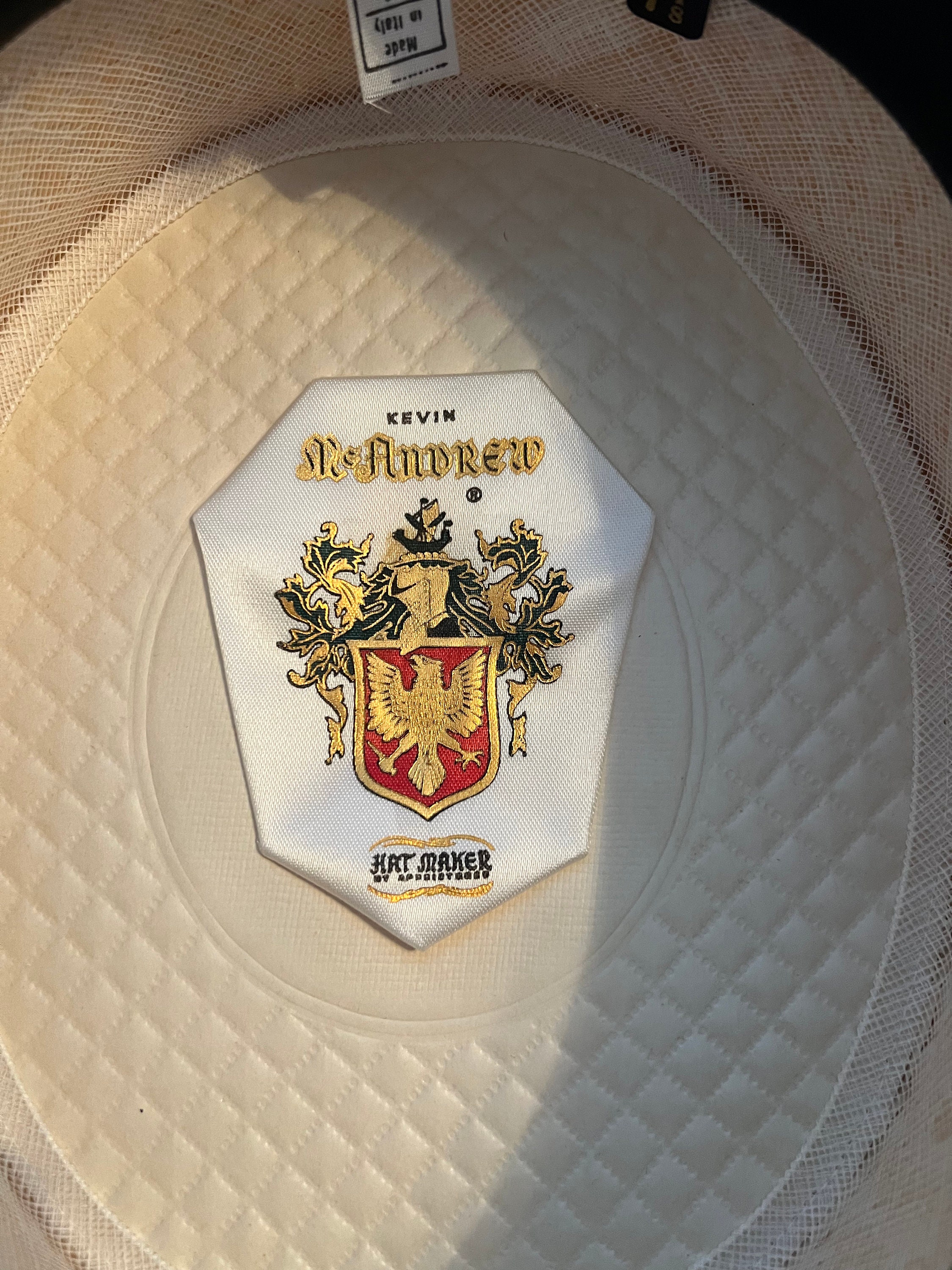 Antique Kevin Mcandrews Italian Straw Boaters Hat Made in Italy Size 7 ...