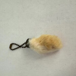 Vintage LUCKY CHARM Rabbit Foot Keychain - Etsy