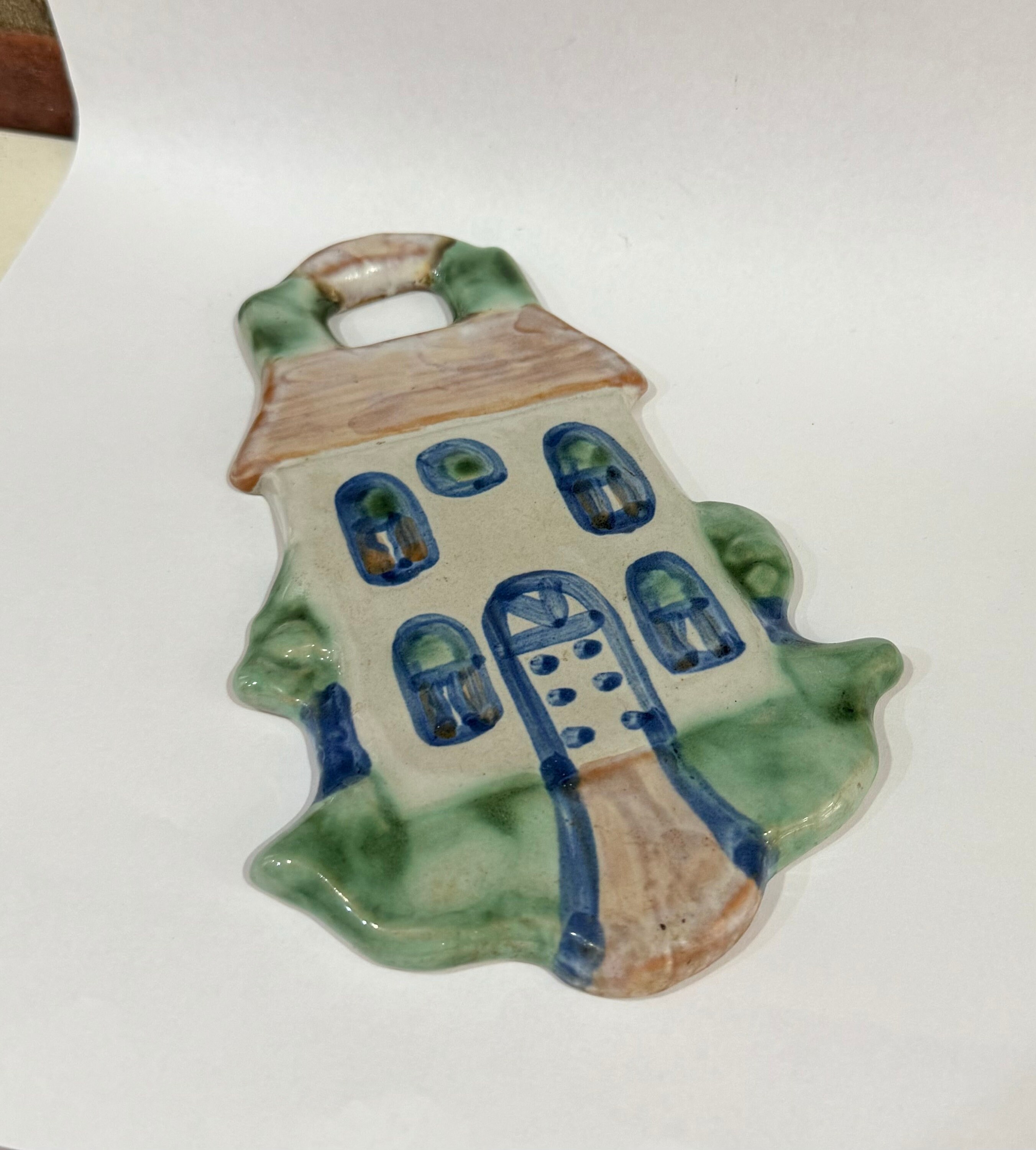 Vintage M A Hadley Pottery Farm House Wall Plaque - Etsy