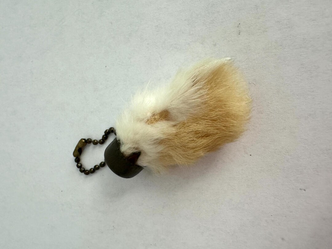 Vintage LUCKY CHARM Rabbit Foot Keychain - Etsy