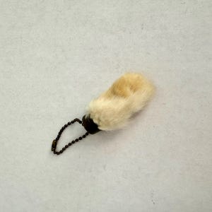 Vintage LUCKY CHARM Rabbit Foot Keychain - Etsy
