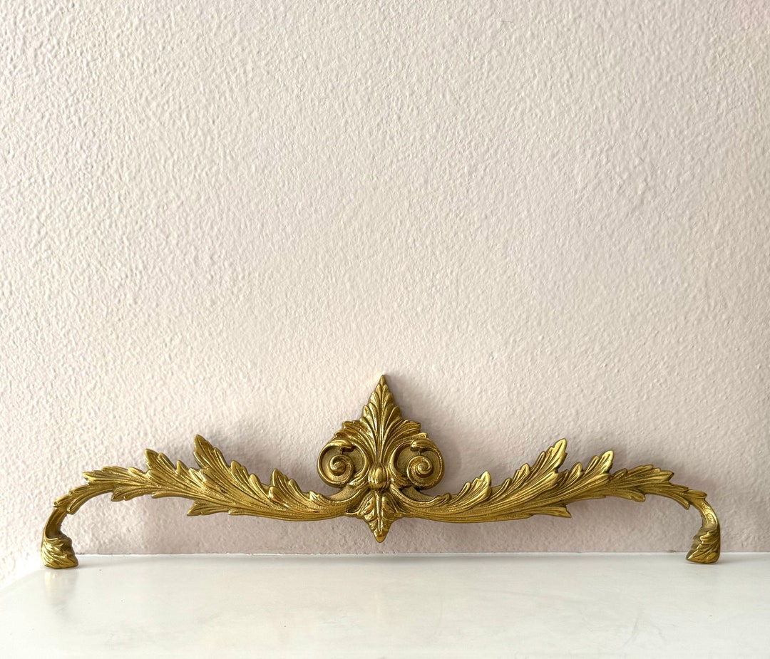 Vintage Cast Brass Neoclassical Gold Architectural Wall, Door, Window ...