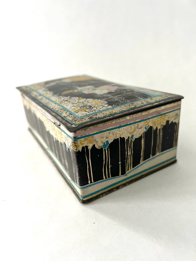 Antique Canco Art Nouveau Hinged Tin Box With 1700s Courtship - Etsy