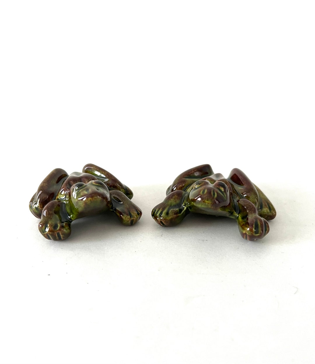 Vintage Pair Ceramic Fertility Frog Ms Male and Female - Etsy