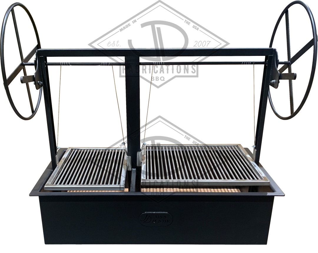 48x24" Santa Maria Argentine Style Drop in Firebox Grill | Commercial ...