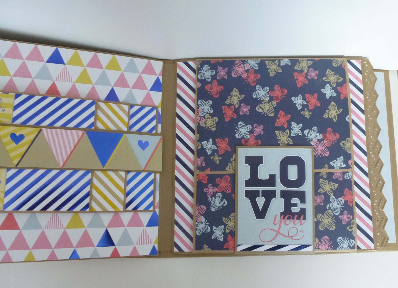 Premade Scrapbook Album, Memory Book, Photo Album, Scrapbooking - Love ...