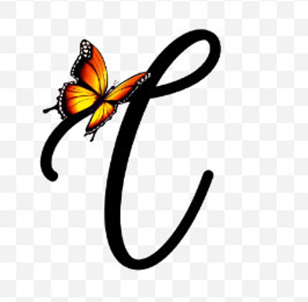 Letter "c" Butterfly SVG - Whimsical Digital Design for Creative ...