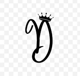 Transparent Letter D With Crown SVG Craft Royalty With Your DIY Magic ...