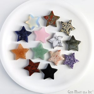Star Shaped Crystal Gemstone, Crystal Healing Star Gemstones, Pocket ...