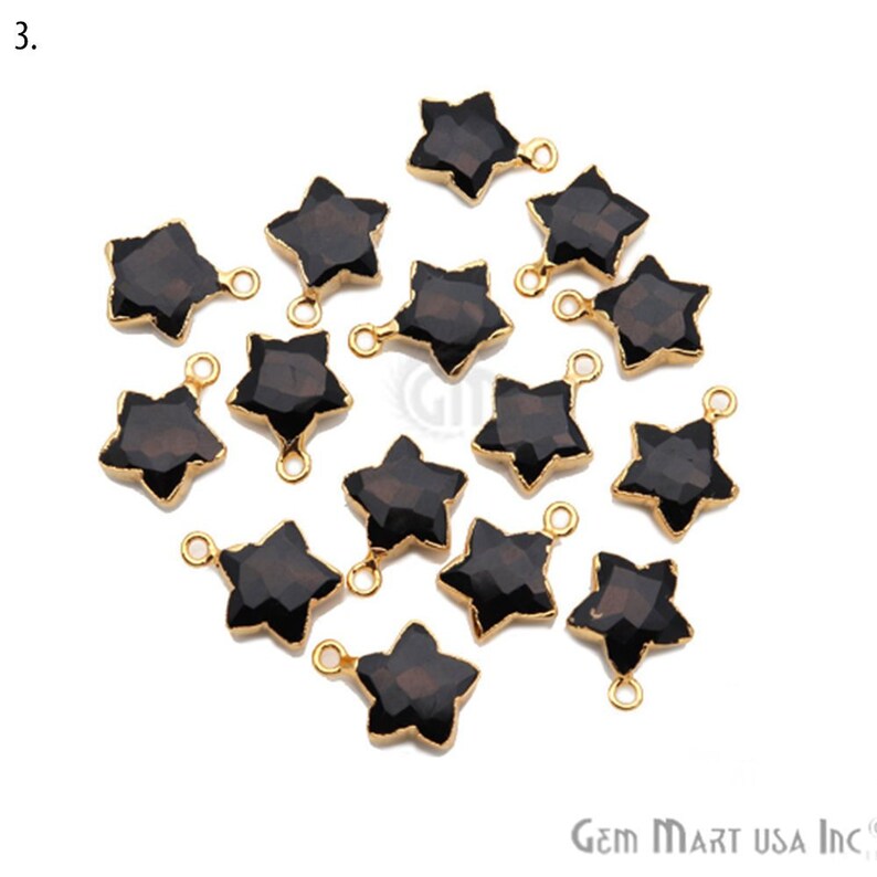 Star Connector, Gemstone Star Connector, Gold Electroplated Connector ...