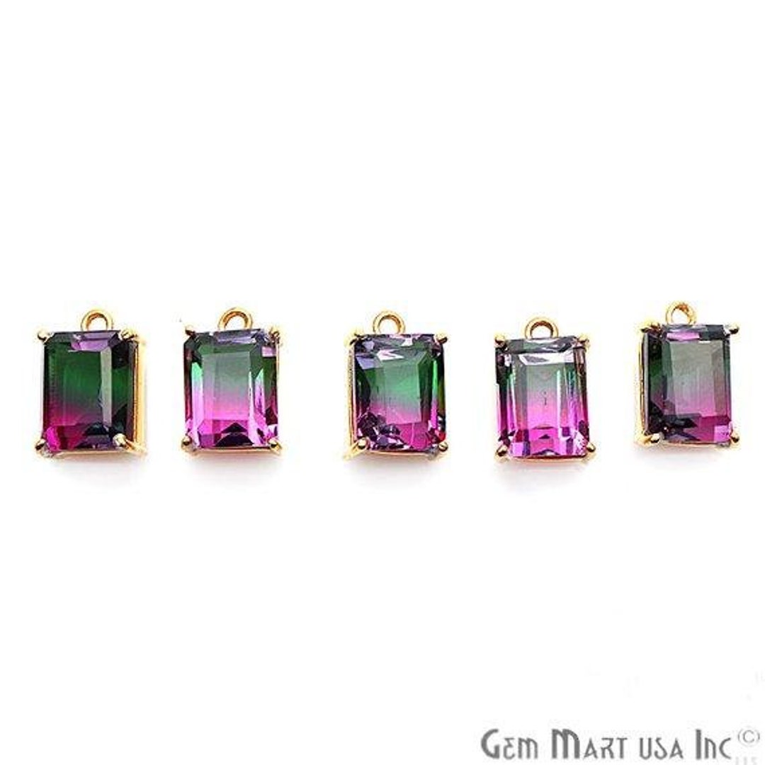 Doublet Quartz, Doublet Quartz Earring, Earring Connector, Gold Vermeil ...