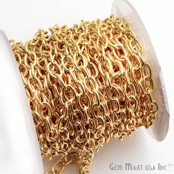 Finding Gold Chain Necklace Chain Gold Plated Chain Gold | Etsy