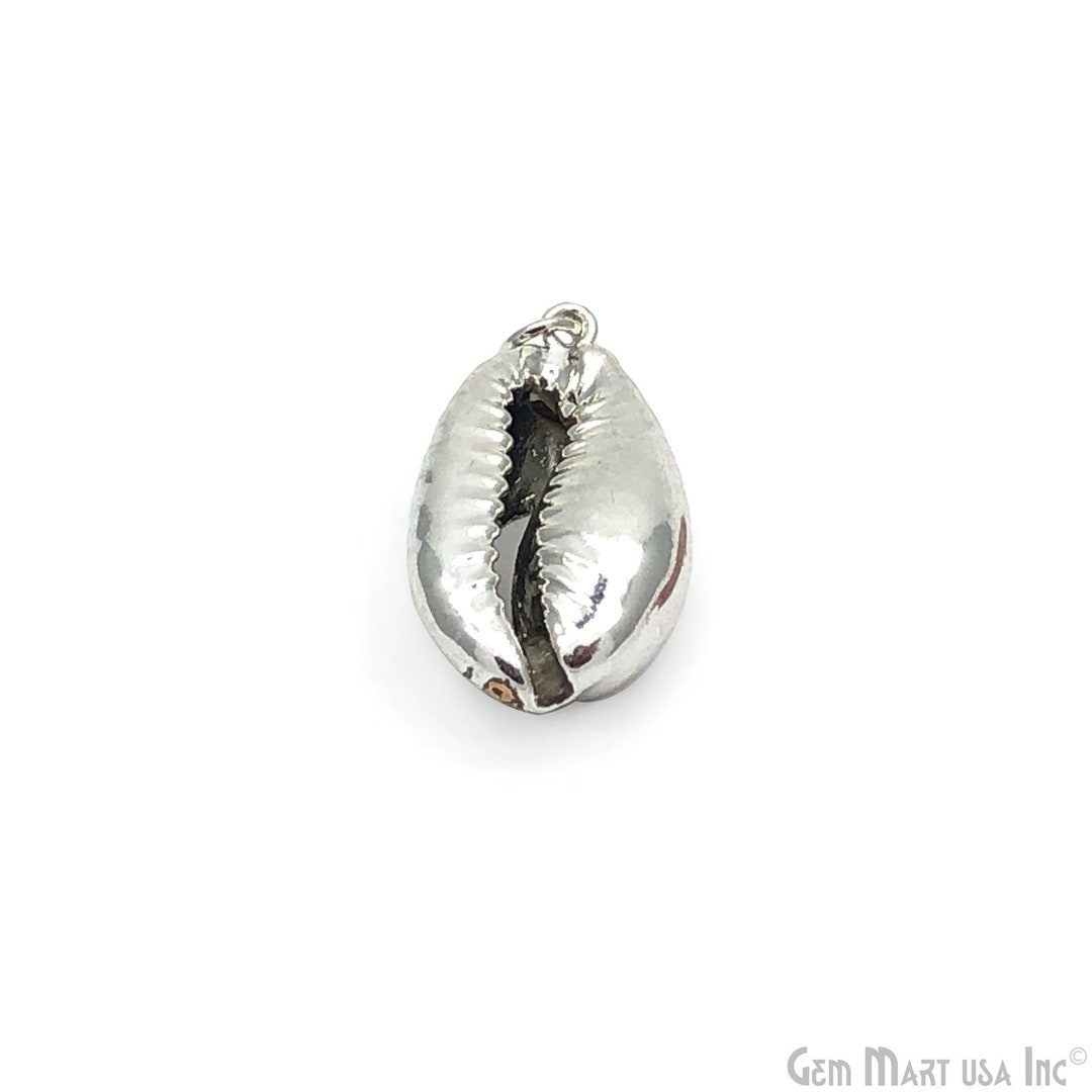 DIY Conch Pendant, Silver Conch Charm, Seashell Connector, Bracelets ...