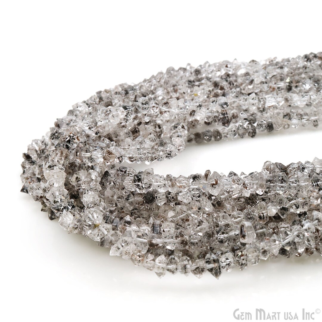 Herkimer Diamond Chip Beads, 16 Inch, Natural Chip Strands, Drilled ...
