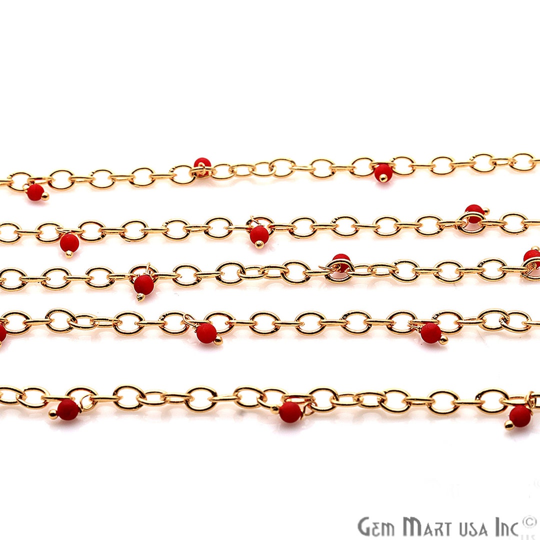 Rosary Chain, Red Coral Chain, Cluster Chain, Grape Chain, Gold Wire ...