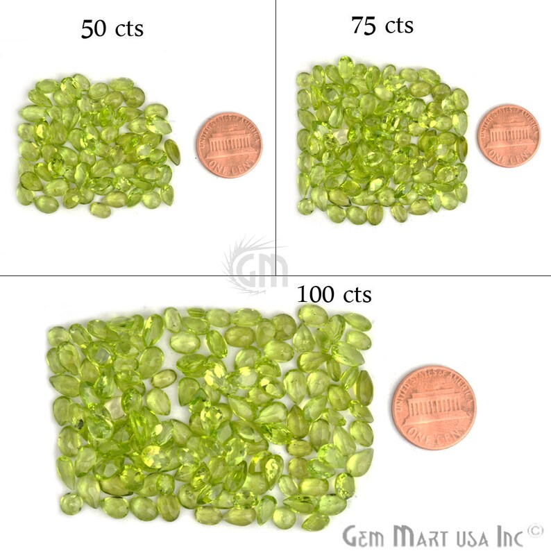 Peridot Wholesale Gemstones, 100% Natural Semi-precious Gems, Green ...