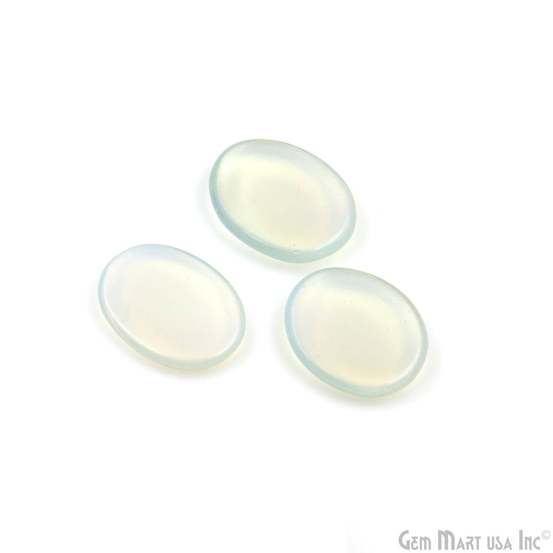 Opalite Oval Worry Stone - Natural Hand-carved Thumb Gemstone, Healing ...