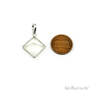 DIY Crystal Pendant, Pyramid Shape Necklace, Gemstone Silver Pendant ...