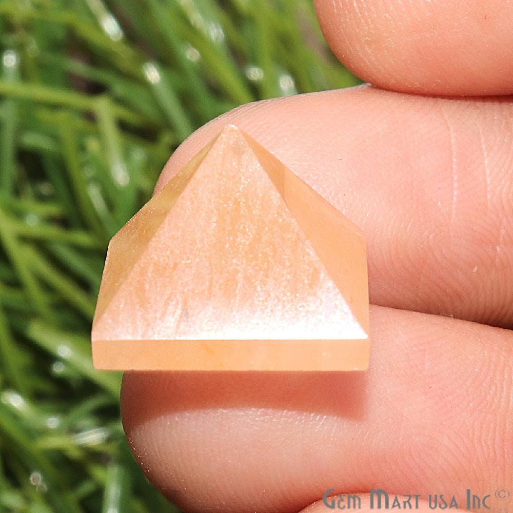 Yellow Aventurine Pyramid Shaped Stone, Ornamental Home Decor, Healing ...