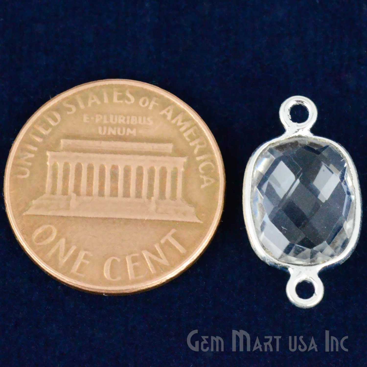 Natural Crystal Bezel Octagon Shape Connector 9x11mm Octagon | Etsy