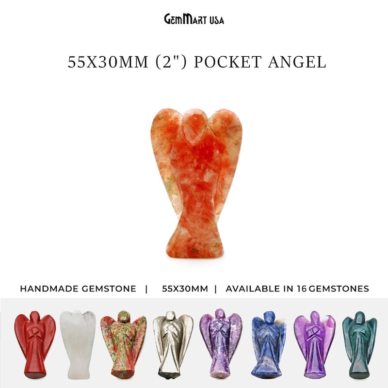 Angel Stone Figurine - Etsy